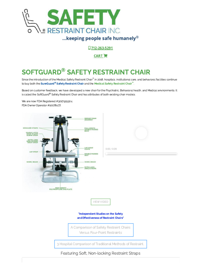 SoftGuard Safety Restraint Chair - Safety Restraint Chair Inc PDF | PDF