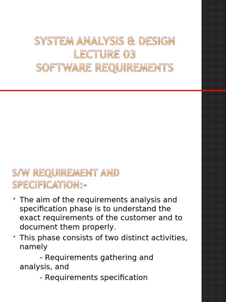 Software Requirement | PDF