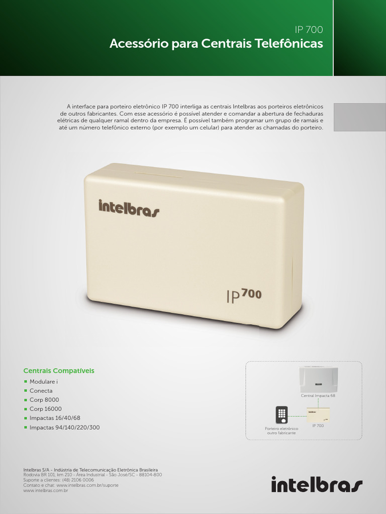 Ficha Tecnica - Ip 700 | PDF