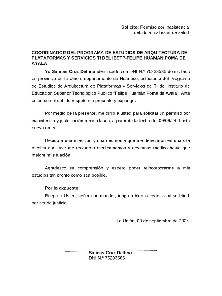 Solicitud Efst | PDF