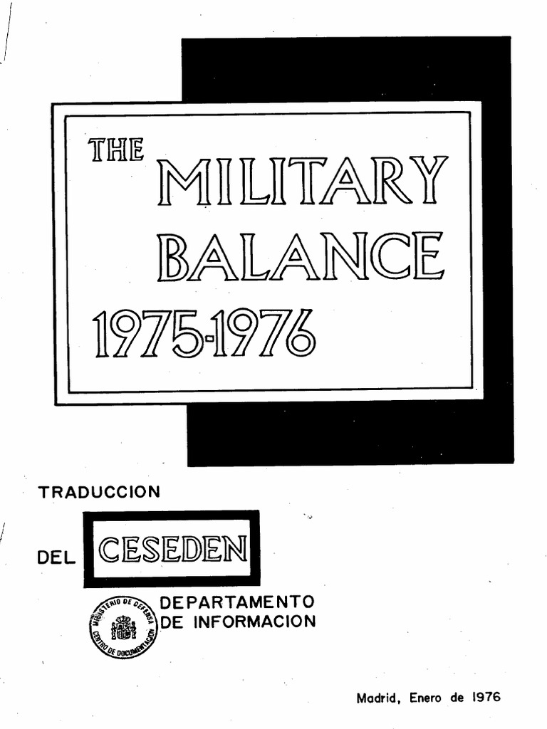 The Military Balance 1975-1976 | PDF