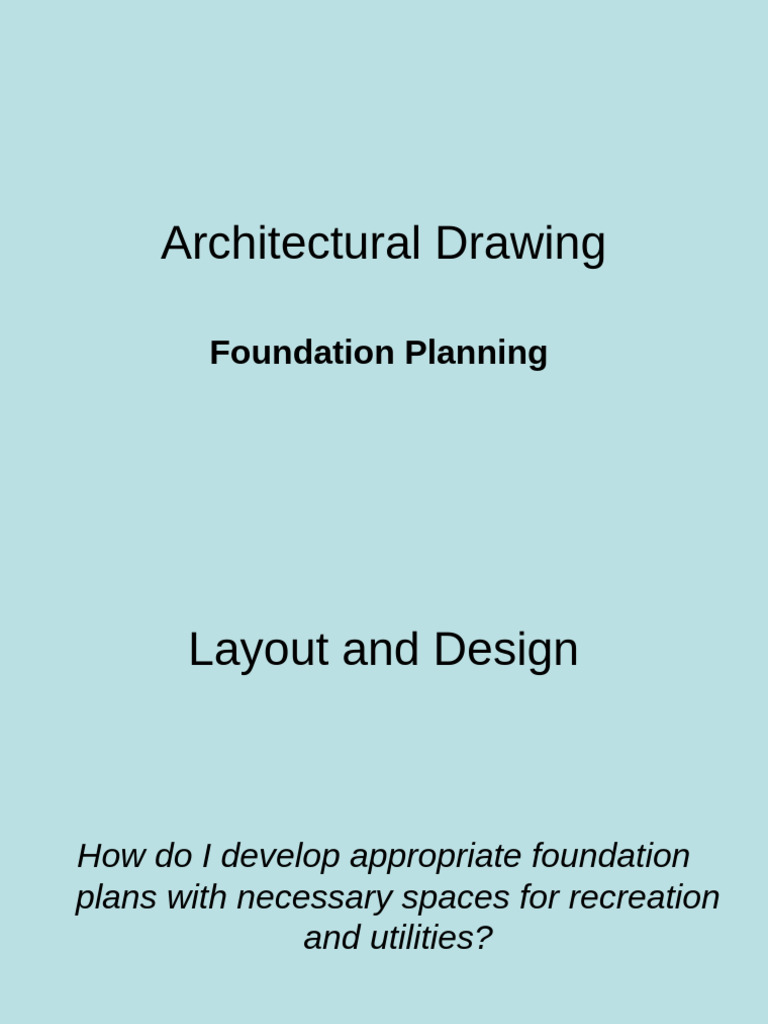 Foundation_Planning | PDF