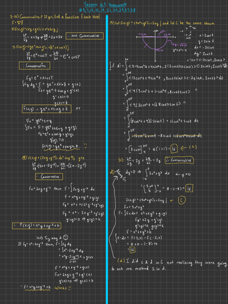 Homework Book Calc 3 | PDF