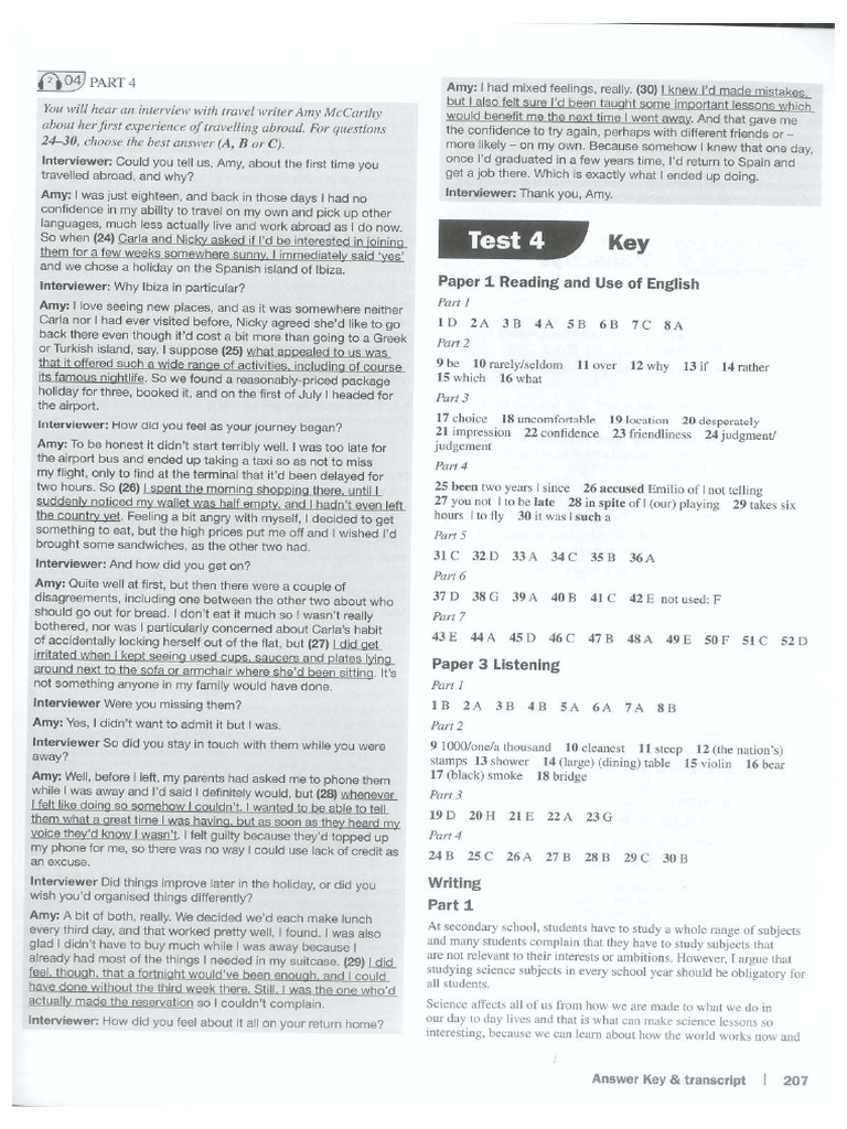 First - TEST 04-KEY 2 | PDF