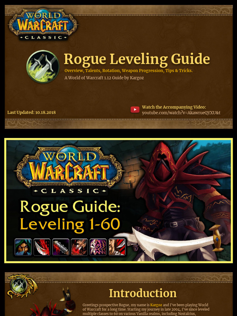 Rogue Leveling Guide | PDF