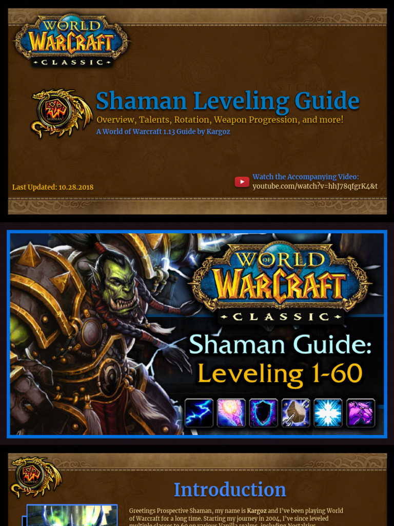 Shaman Leveling Guide | PDF
