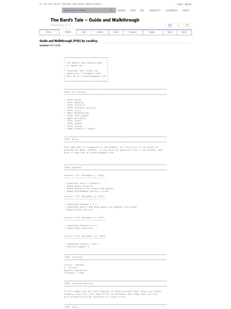 The Bards' Tale Walkthrough | PDF