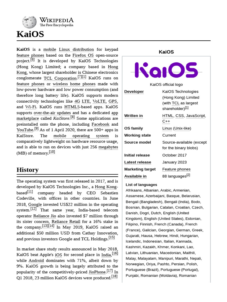 Kai OS | PDF