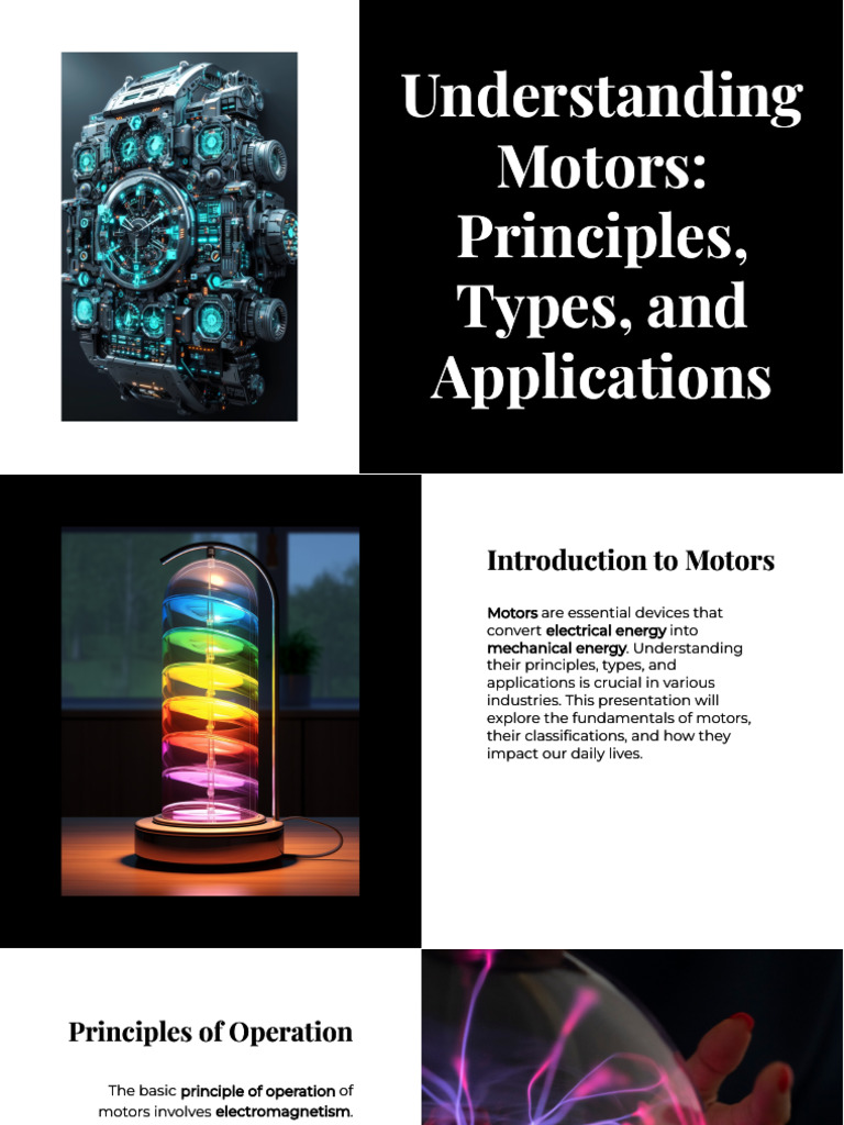 Motor Basics: Types and Applications | PDF