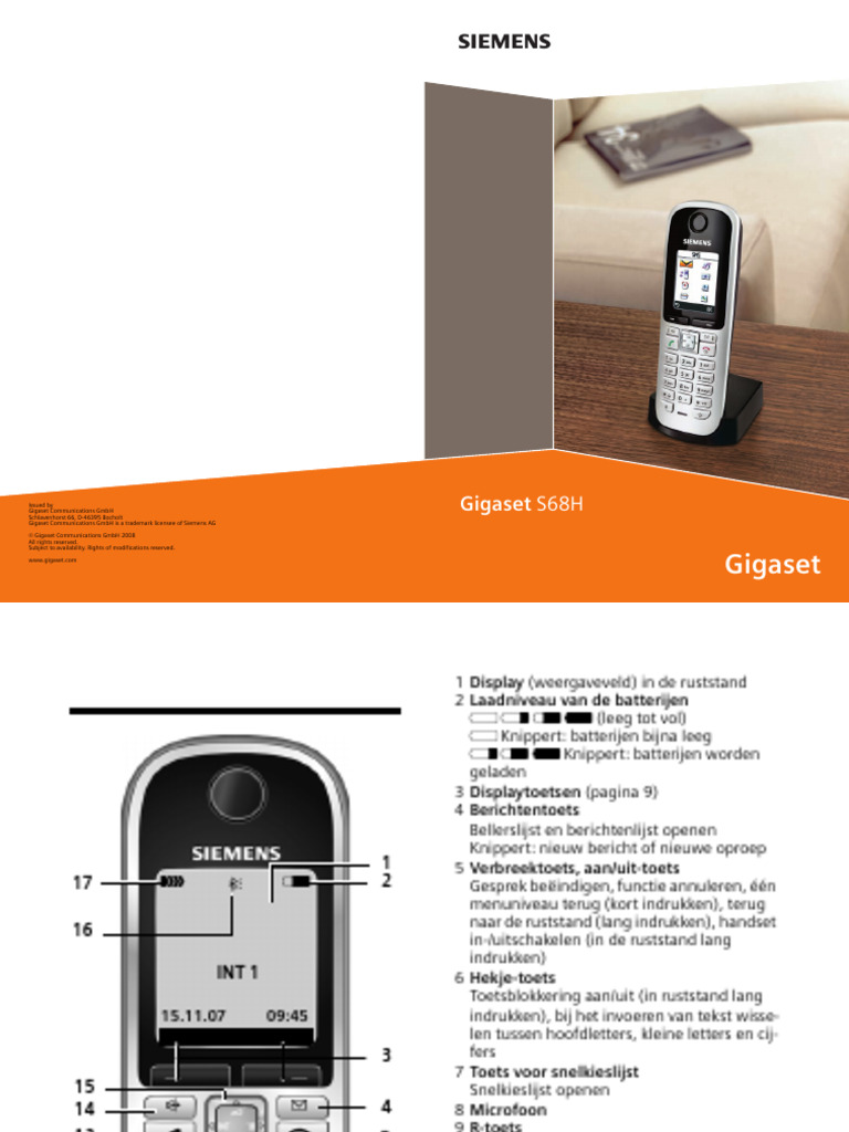 Gigaset S68H | PDF