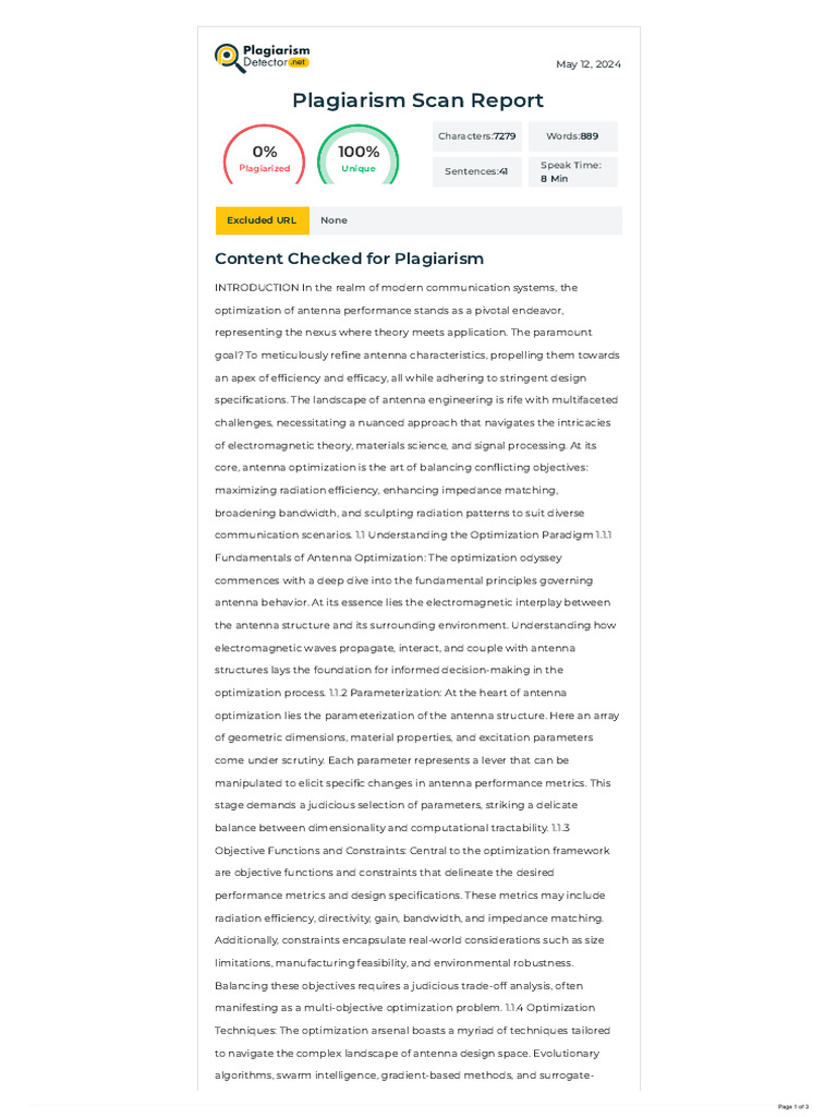 Chapter-1 Plagiarism Report | PDF