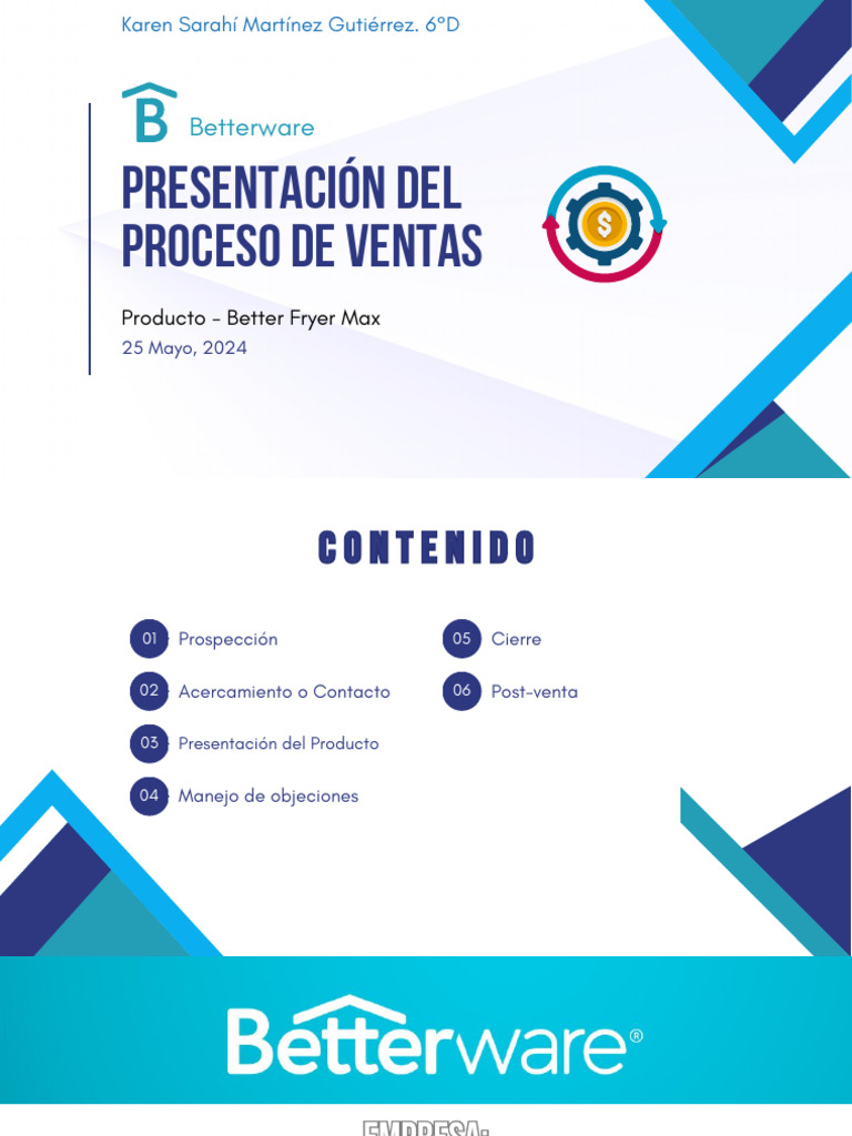 Proceso de Ventas. Marca Betterware | PDF | Alimentos | Publicidad digital