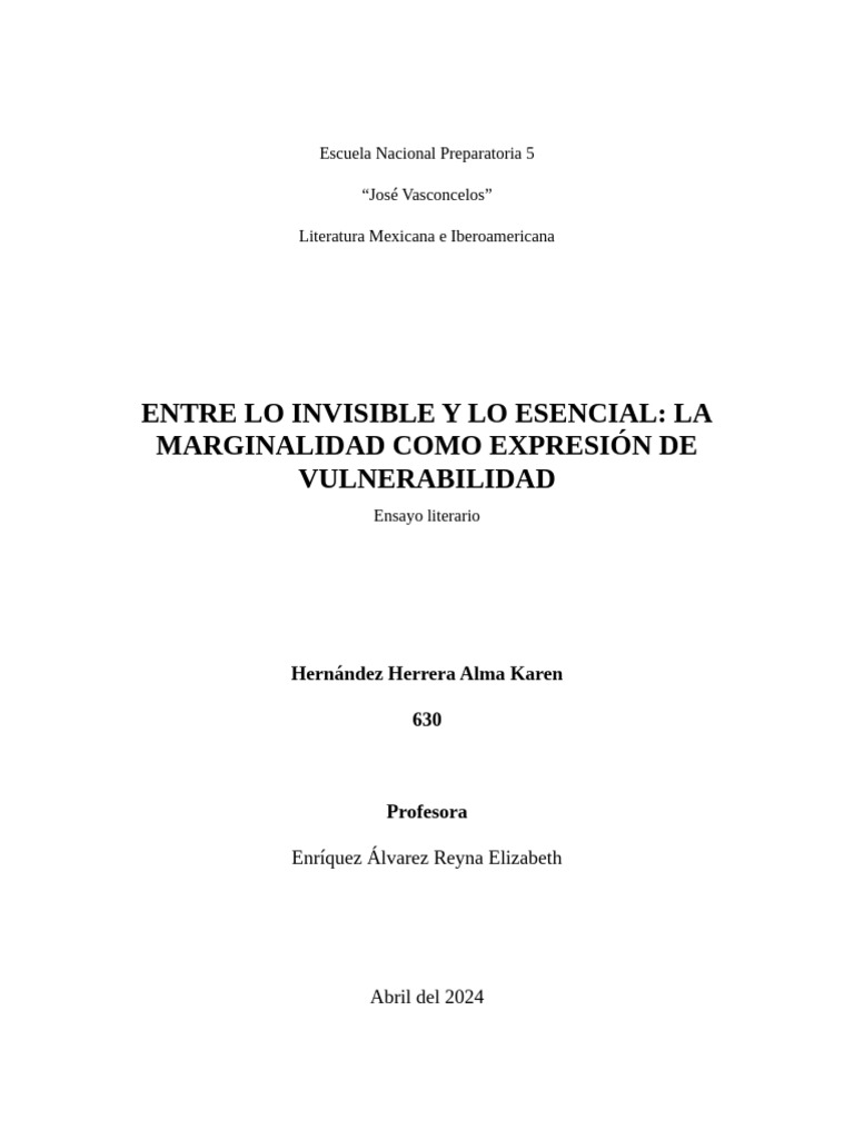 Marginalidad y Vulnerabilidad Social | PDF | Exclusión social ...