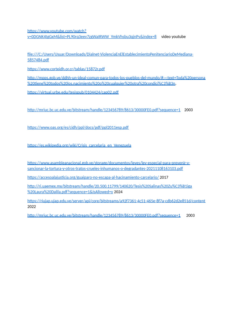 Referencias Biblbiograficas Post Dori | PDF