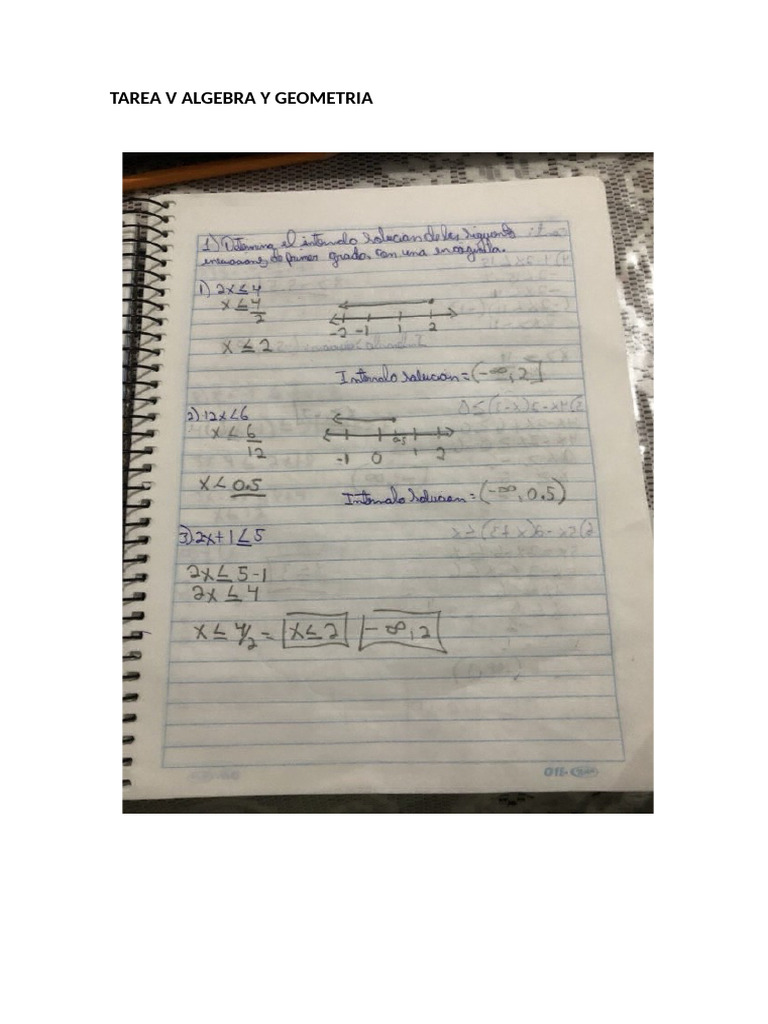 TAREA 5 Algebra | PDF