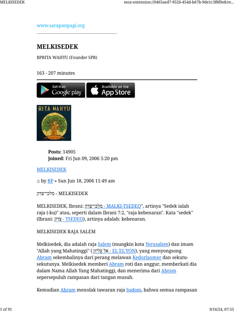 MELKISEDEK | PDF