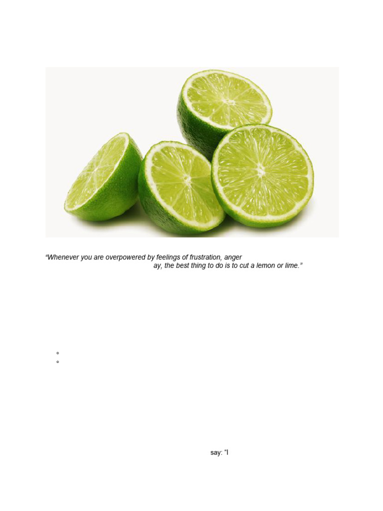 Lime Rolling Technique | PDF