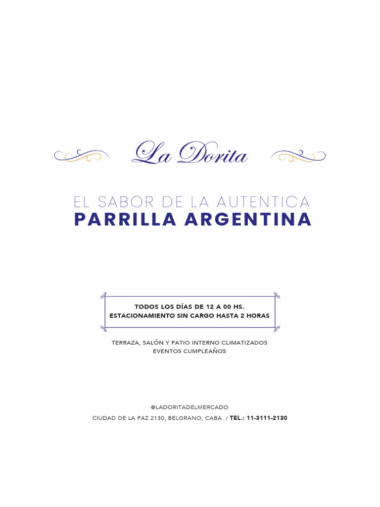 Menu Dorita 8-2-24 | PDF