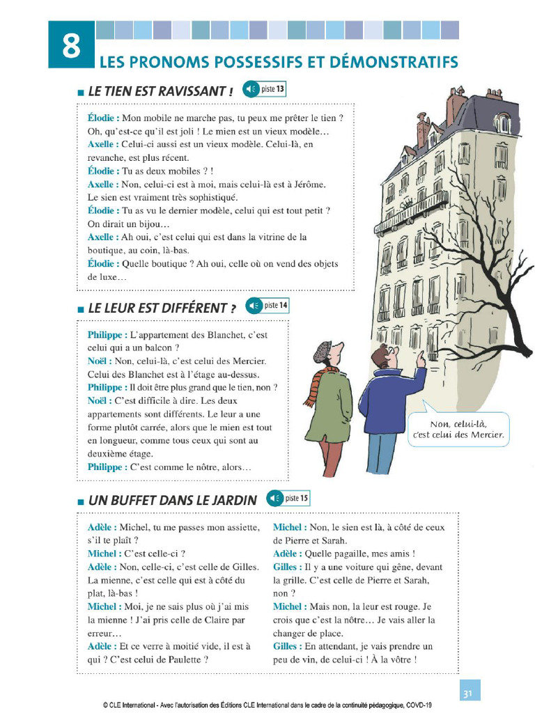 Pronoms Possessifs Et Démonstratifs | PDF