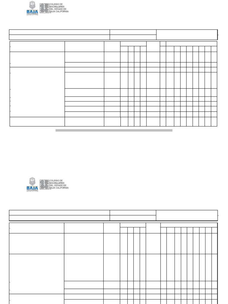 Tabla para Elaborar Pruebas 18-2 | PDF