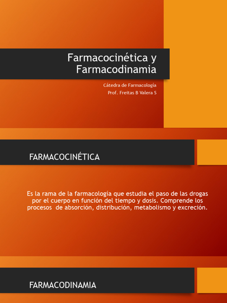 Farmacocinética y Farmacodinamia | PDF