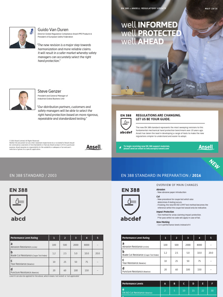 EN388 Quick Reference | PDF