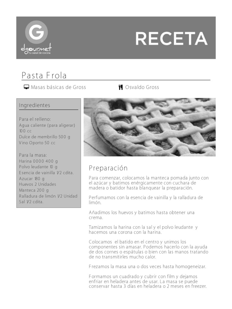 Pasta Frola | PDF