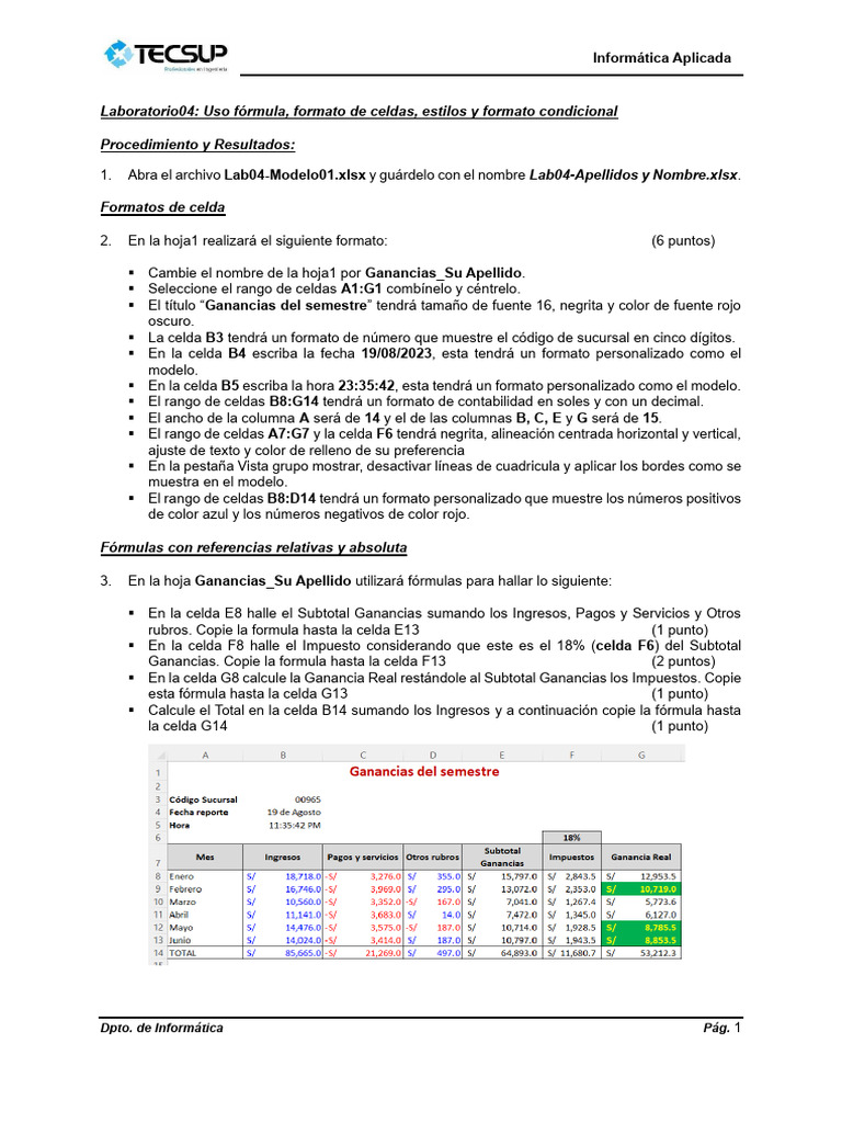 Lab 04 Calificado-1 | PDF