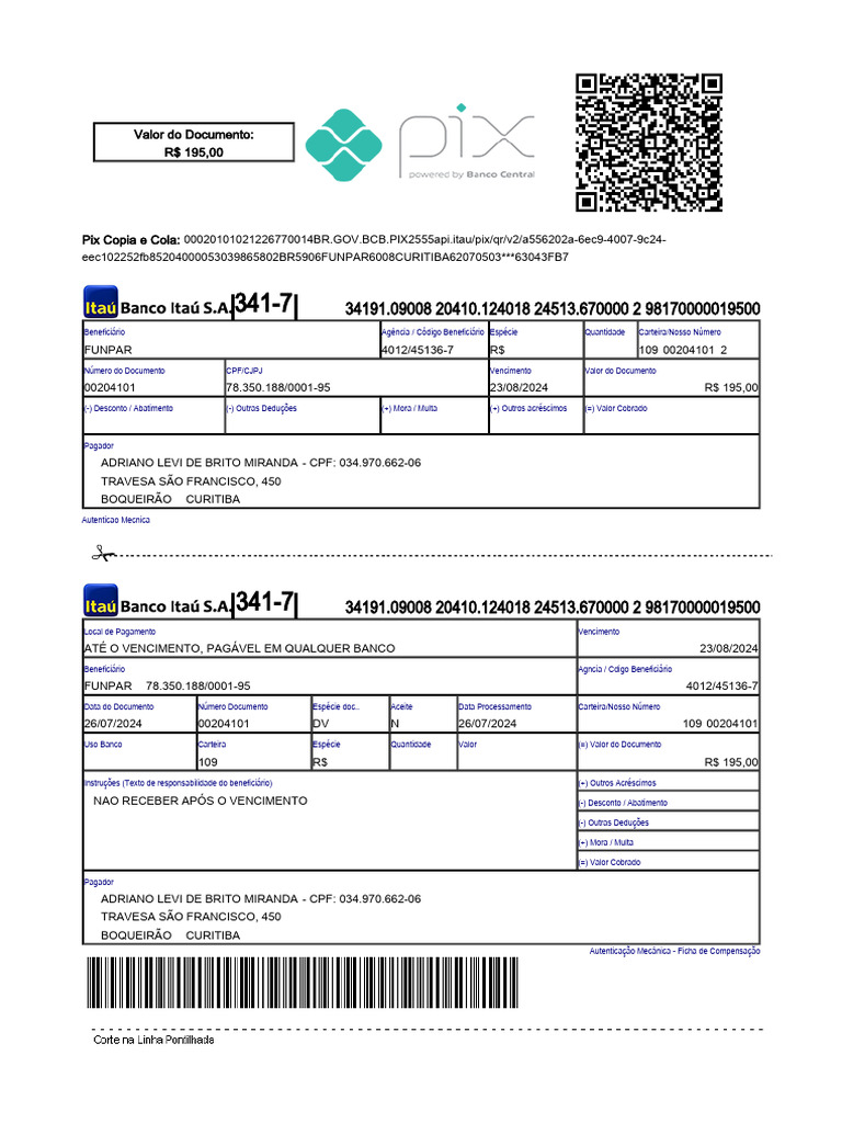 Boleto Psu FPR | PDF