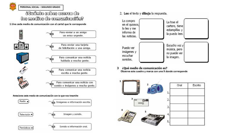 Ficha Medios de Comunicacion | PDF