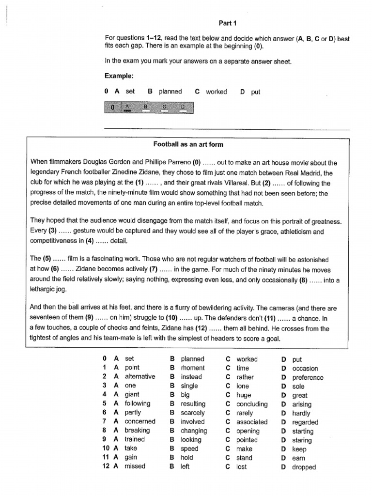 CAE Practice Test 8 Use of English | PDF
