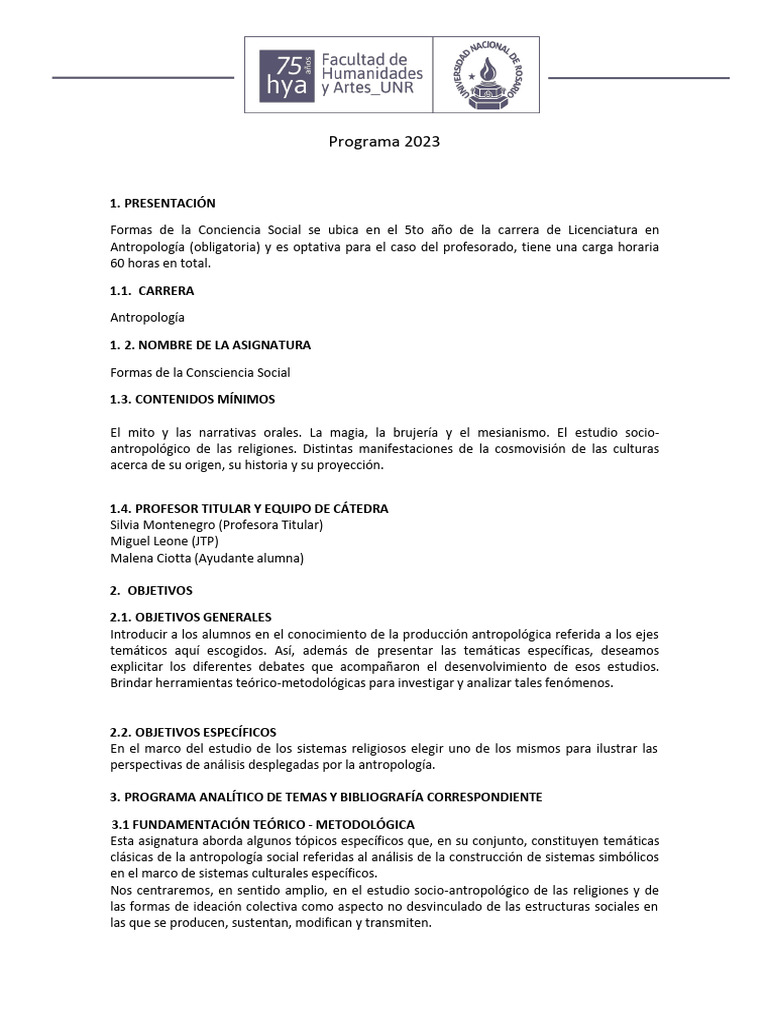 00_Programa 2023 | PDF