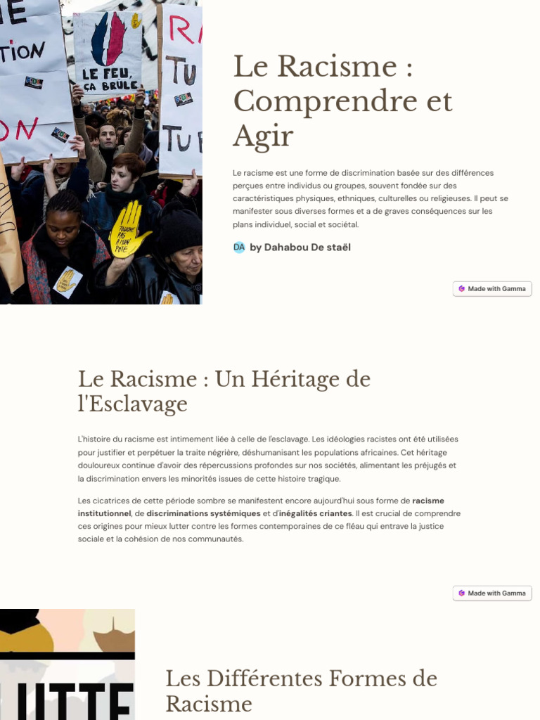Le Racisme Comprendre Et Agir | PDF