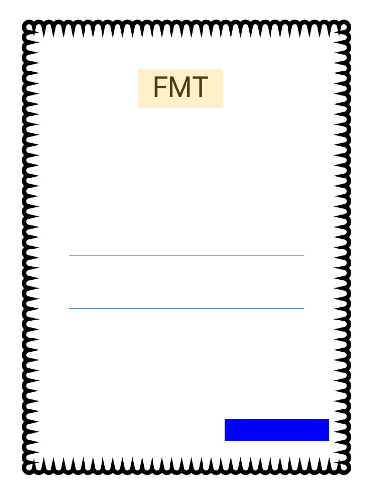 FMT Papers by 2K19 Batch | PDF