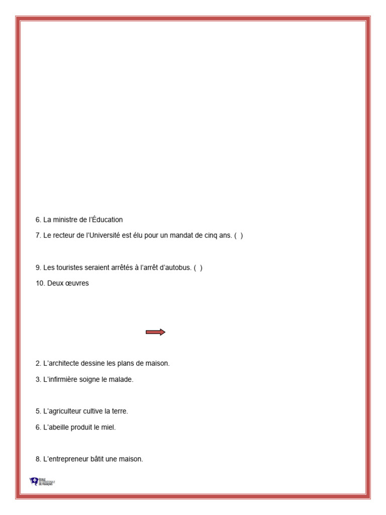 La forme passive Exercices et corrigé | PDF