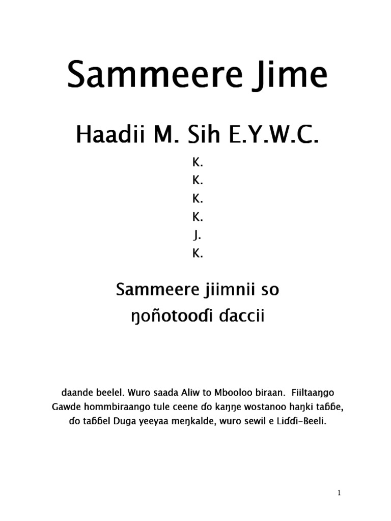 Sammeere Jime | PDF
