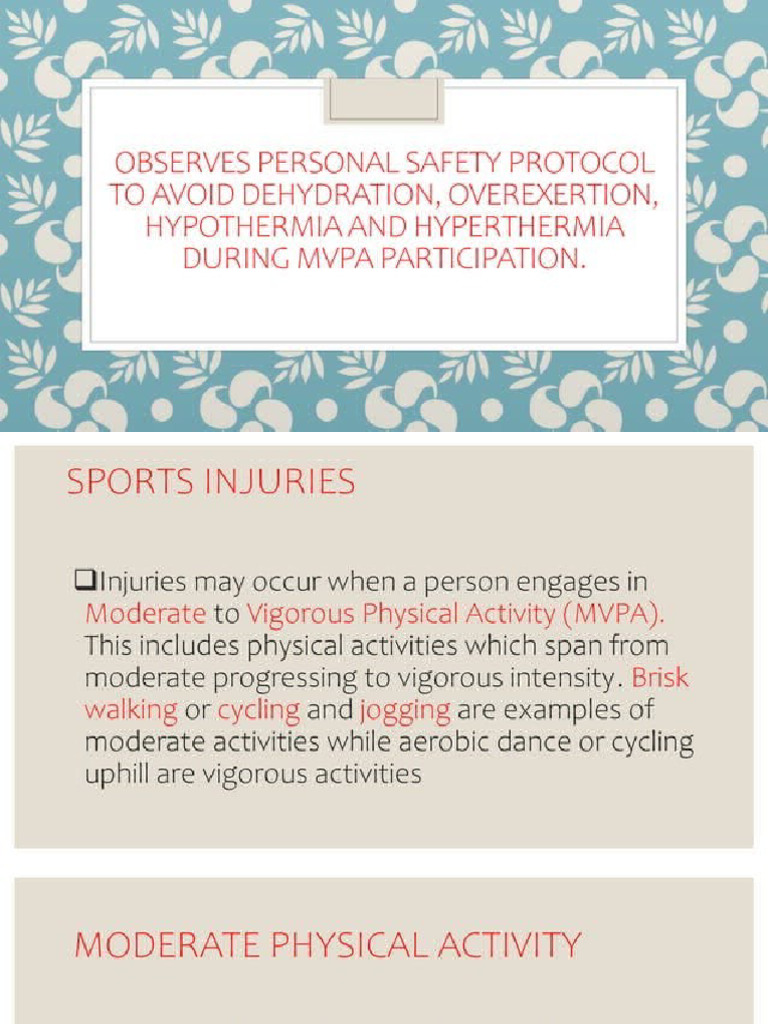 PE - Q2 - L3 - Observe Personal Safety Protocol To Avoid Dehydration ...