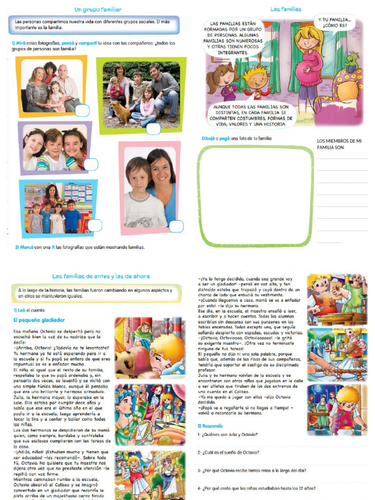 Actividades - LA FAMILIA | PDF