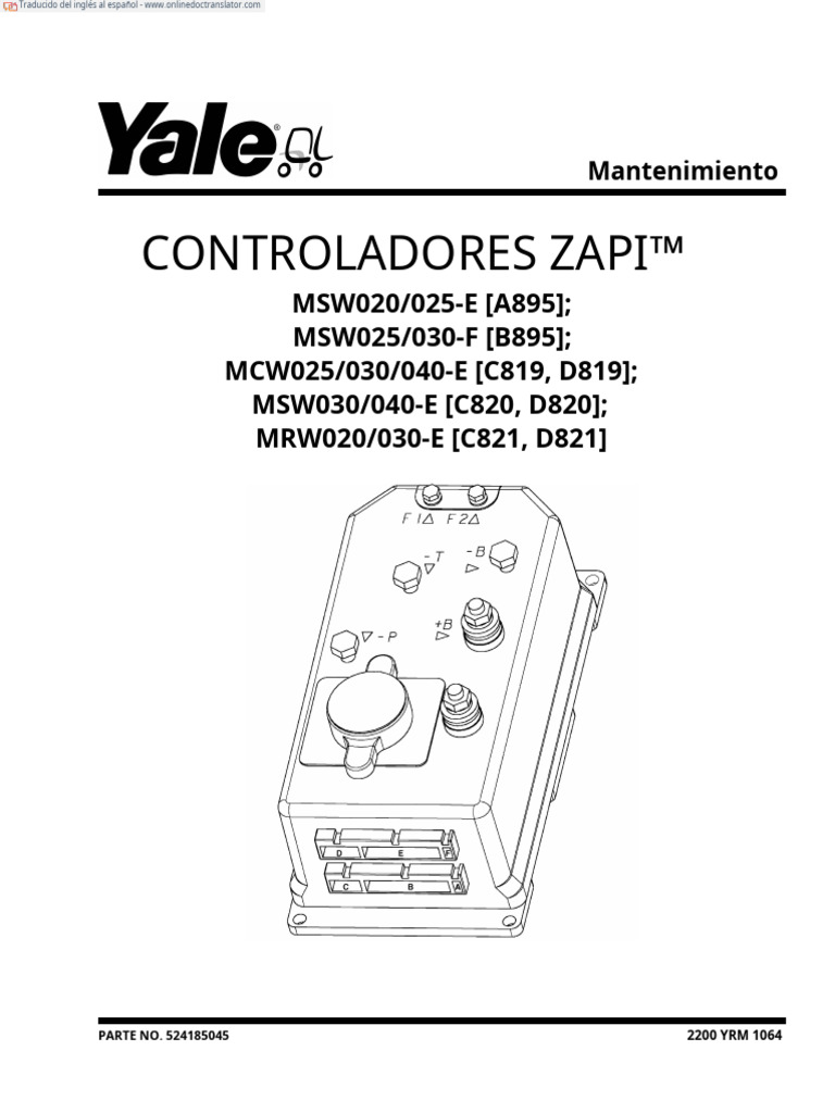 Zapi Controller Stacker OCAL - En.es | PDF