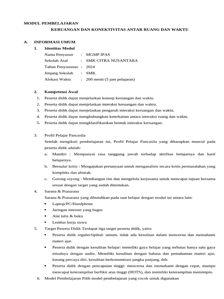 Modul Ipas SMK M | PDF