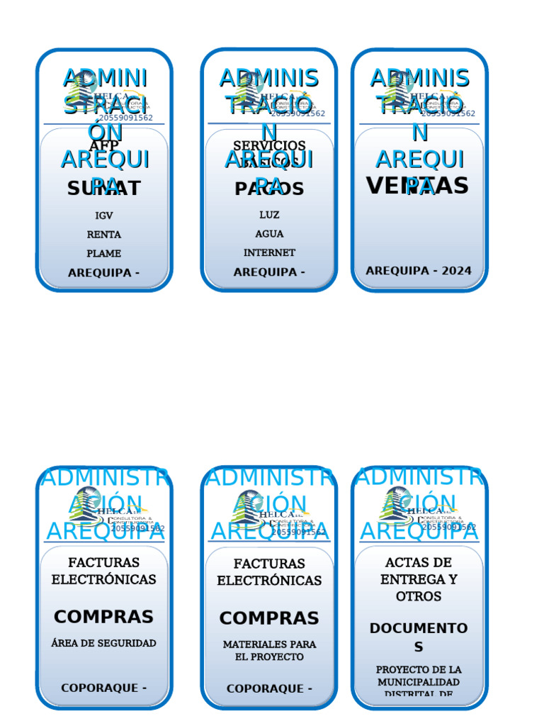 Rótulo para Archivadores de Arequipa 2024 | PDF