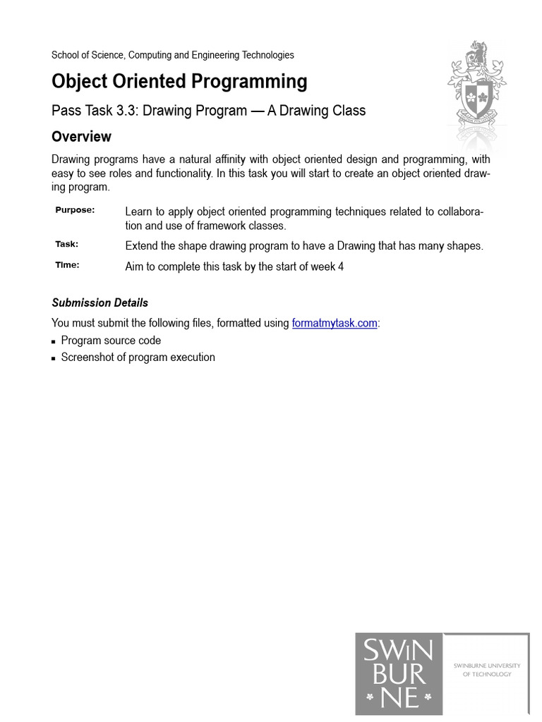 3.3P - Drawing Program - A Drawing Class | PDF