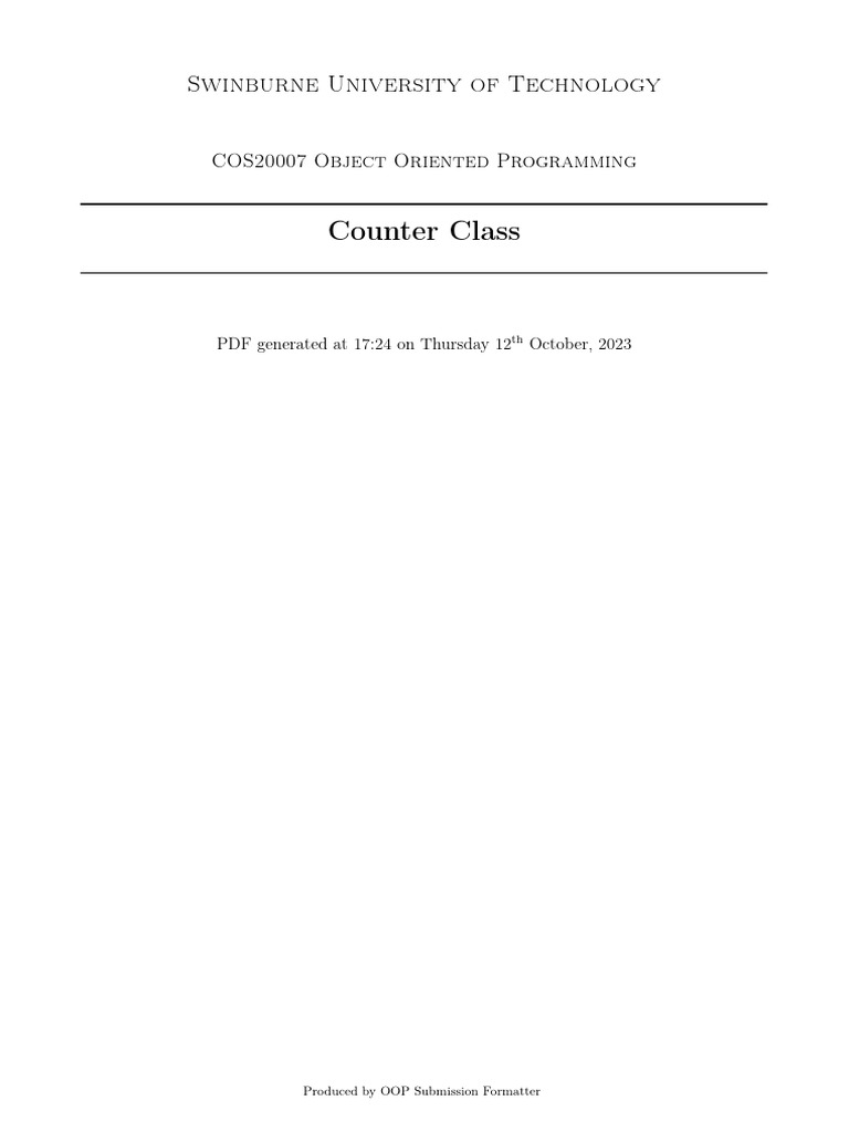 2.2P - Counter Class - submission | PDF