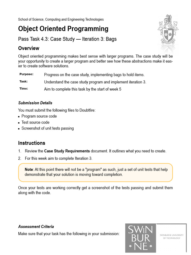 4.3P - Case Study - Iteration 3 - Bags | PDF