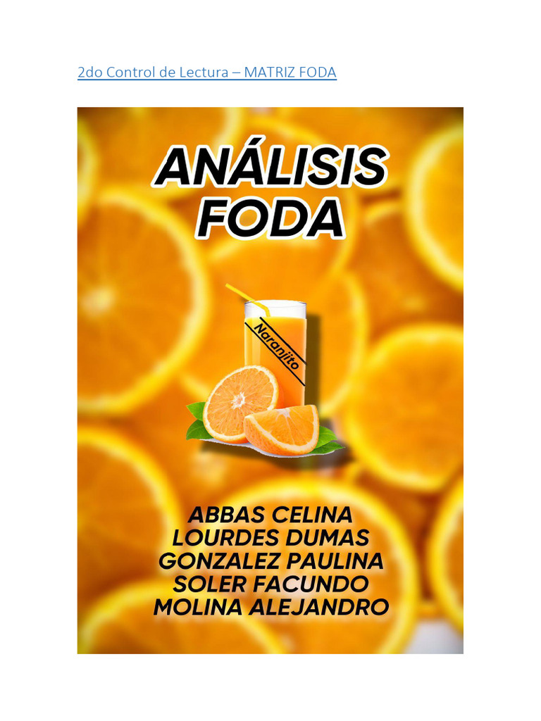 TP 2 PARTE 2 ANALISIS FODA | PDF