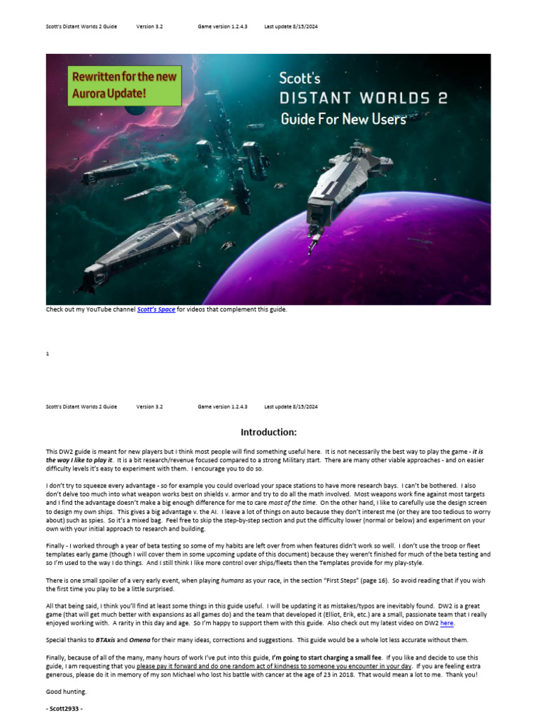 Scotts DW2 Guide V3.2 | PDF