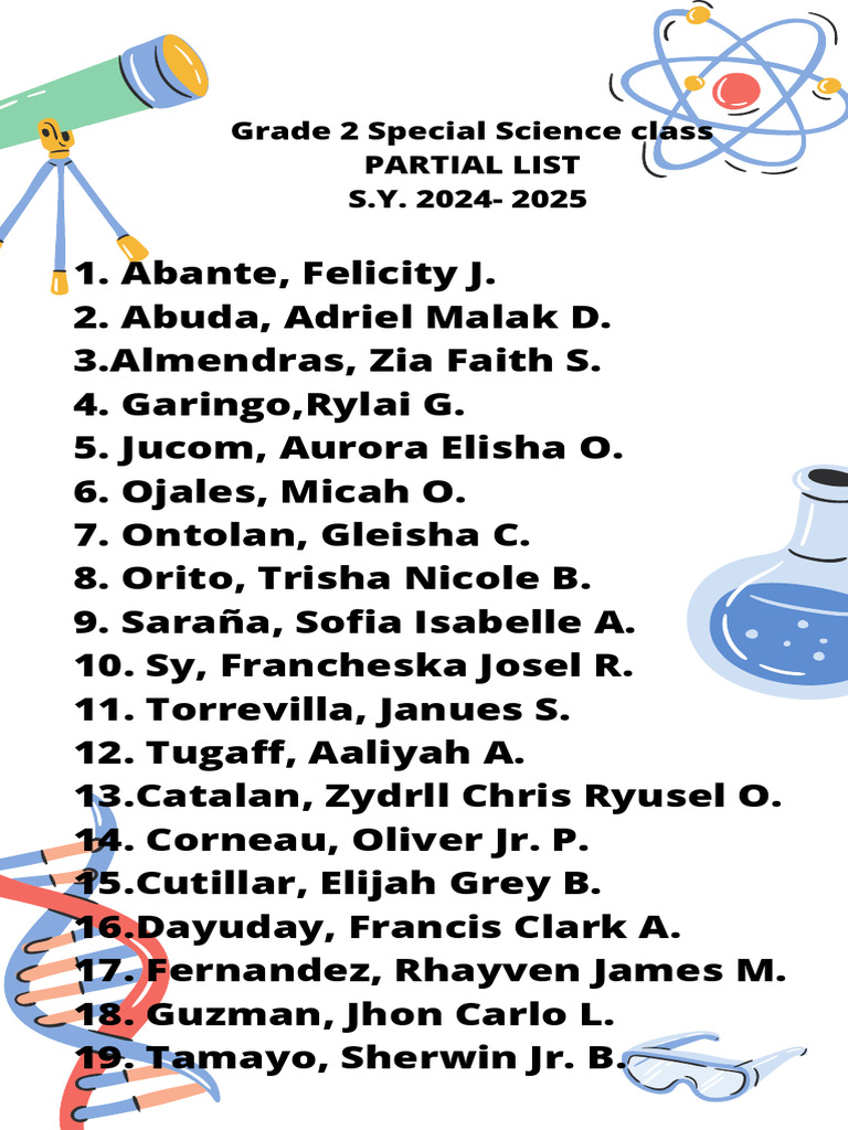 Grade 2 Special Science Class (1) | PDF