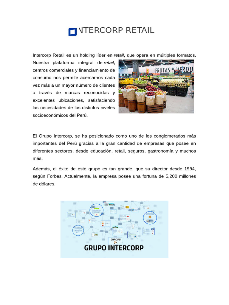 Intercorp Retail: Líder en Perú | PDF | Business