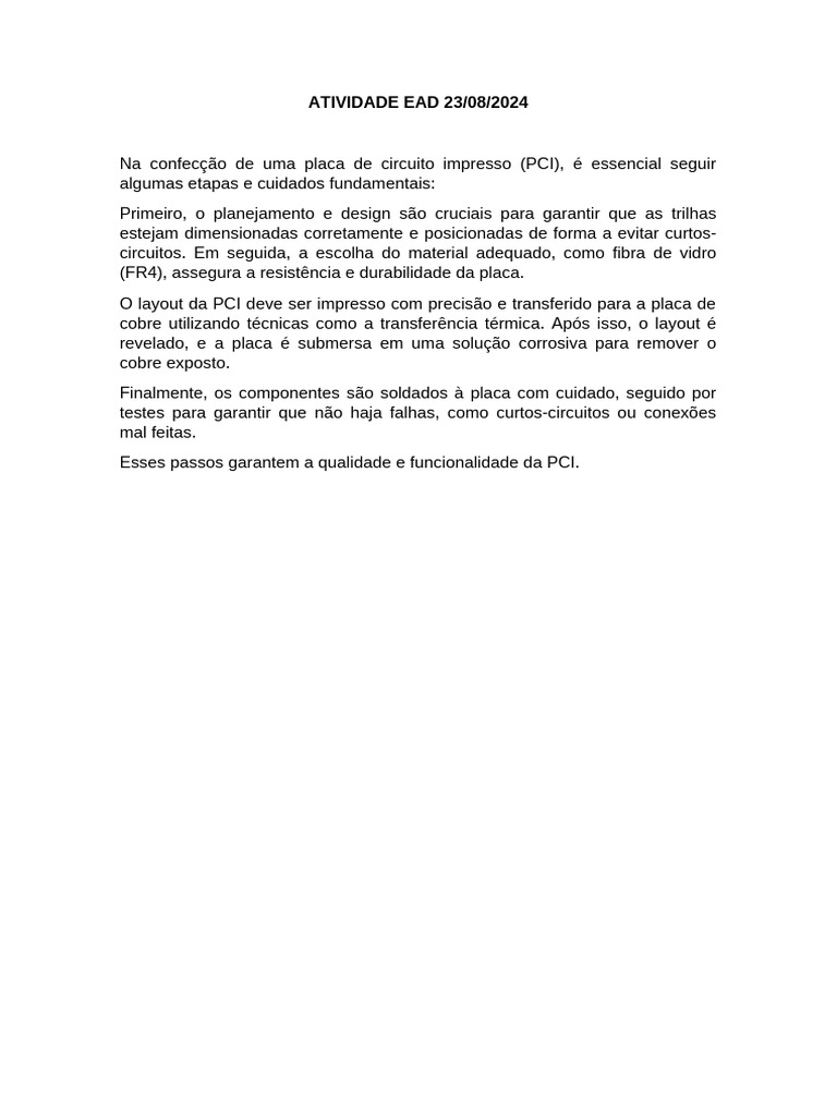 Atividade Ead 23 | PDF