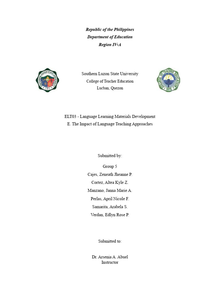 (Writeup) The Impact of Language Teaching Approaches | PDF | Intelligence | Language Arts ...
